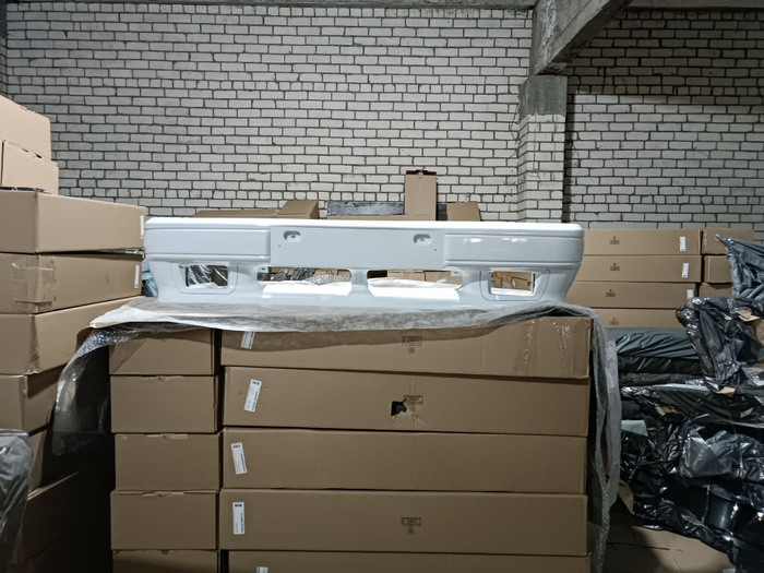 Бампер передний ваз 2114 2113 2115 цвет белый - белое облако - купить с ...