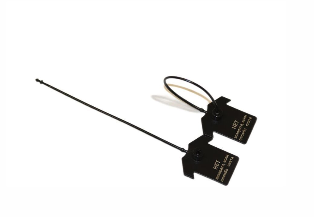 Пломбы для одежды и обуви, бирки пластиковые с надписью: "Нет возврата ...