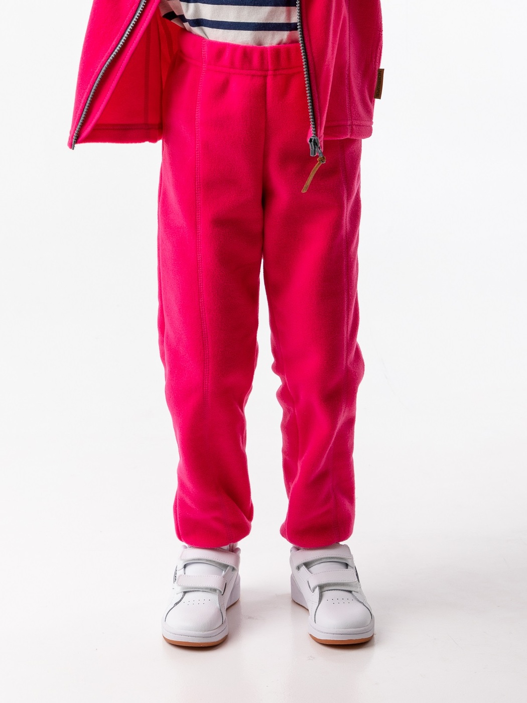 Брюки Девочки Symbion фуксия Флис Повседневный, размер 116 Завязки ...