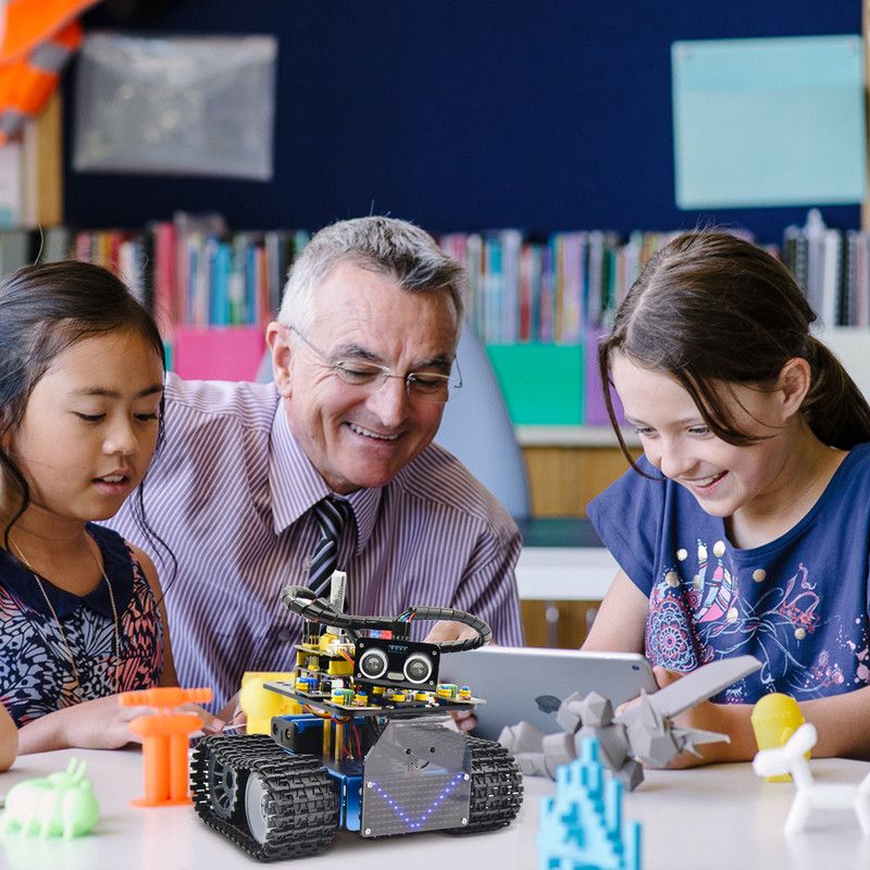 Mini Tank Robot V3 (Arduino)- Умный робот Keyestudio Мини Танк Робот V3 ...