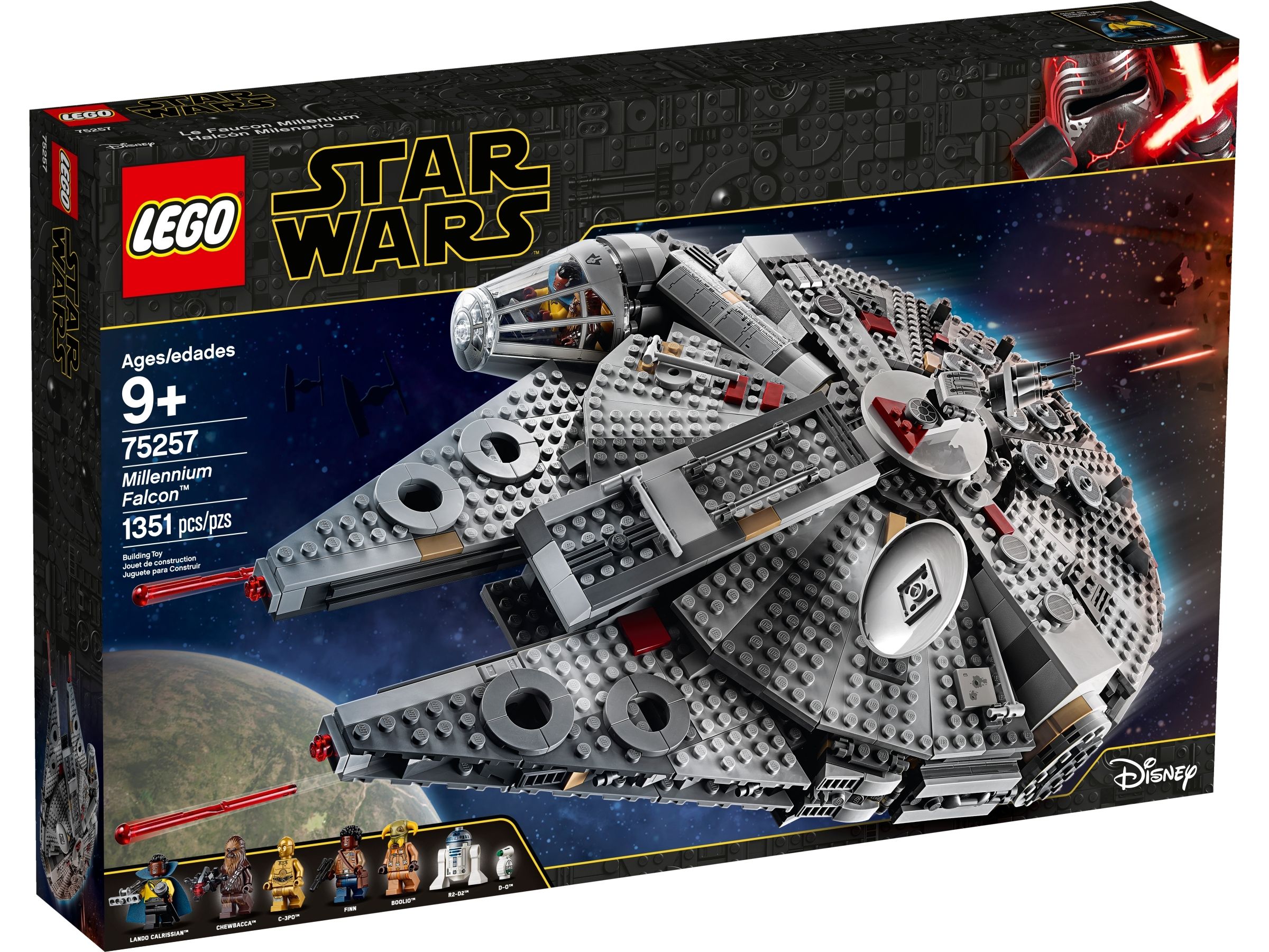 Конструктор LEGO Star Wars Millennium Falcon, 1353 деталей, 9 +, Лего ...