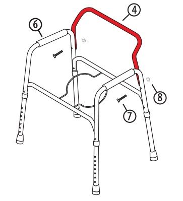 Ortonica TU 1 46 см (18")/ Кресло туалет для пожилых людей и инвалидов ...
