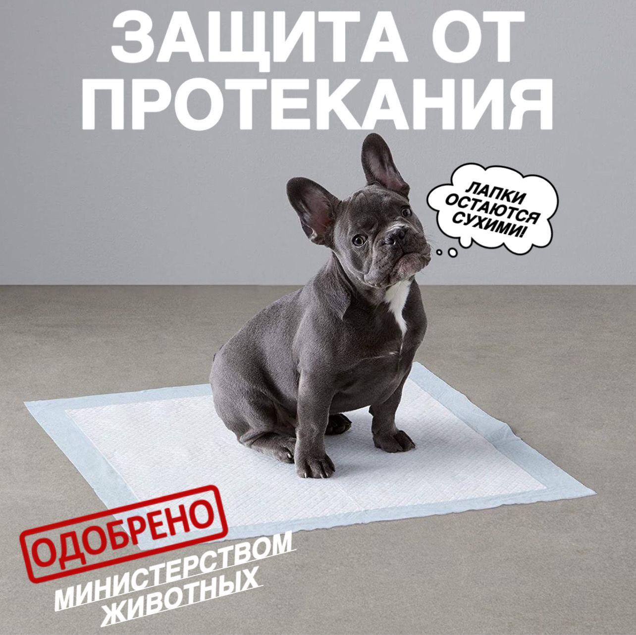 Одноразовые пеленки для животных 60*60 см, впитывающая пеленка-туалет ...