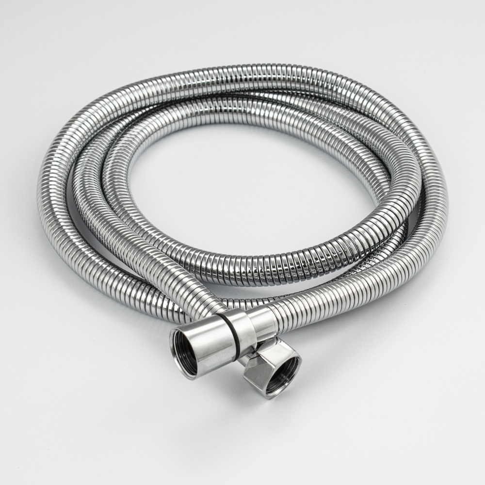 Шланг душевой GFmark,пружинный 1,5 м. - 2м ,из нержавеющей стали, ХРОМИРОВАННЫЙ, код: 01002 ...