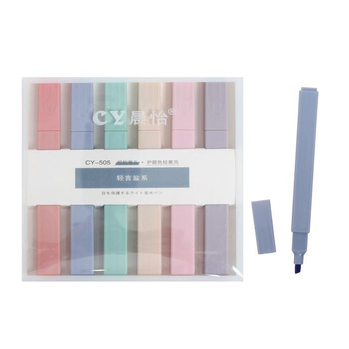 Набор текстовыделителей, 6 цветов, пастельные - купить с доставкой по ...