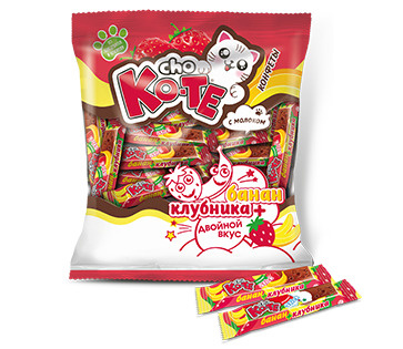 Конфеты Cho Ko-Te stick банан-клубника 2 кг - купить с доставкой по ...