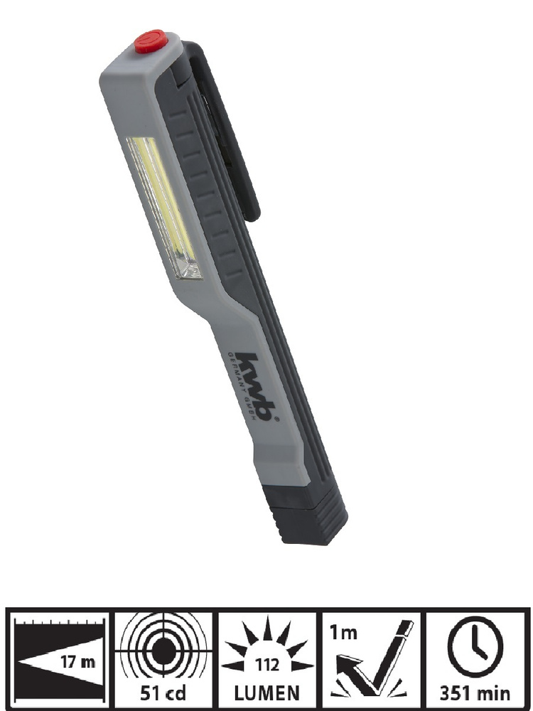 Фонарь-ручка автомобильный светодиодный с магнитом kwb COB-LED, 3хААА ...