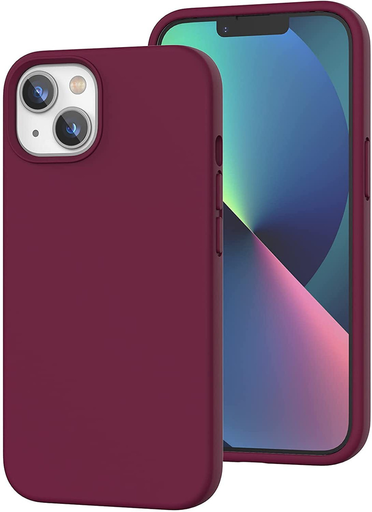 Силиконовый чехол на Айфон 13 с Логотипом / Silicone Case iPhone 13 ...