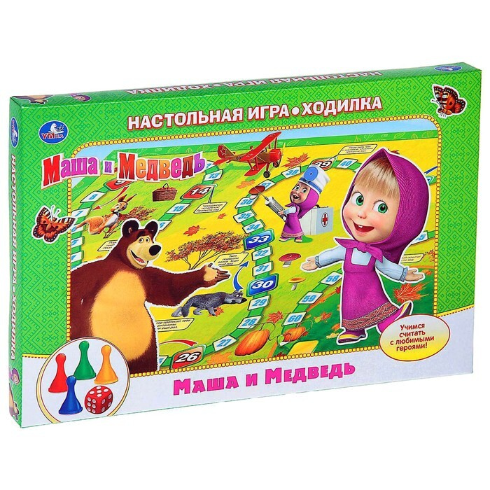 Умные игры Настольная игра "Маша и Медведь" - купить с доставкой по ...