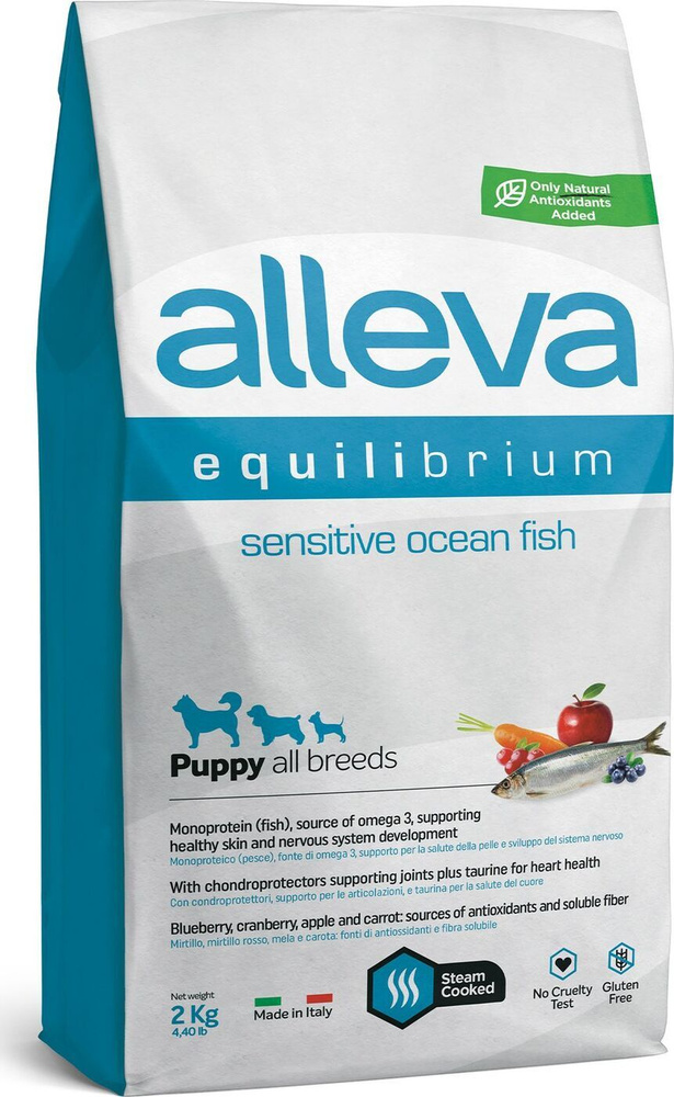 Alleva Equilibrium Sensitive Ocean Fish Puppy All Breeds сухой корм для ...