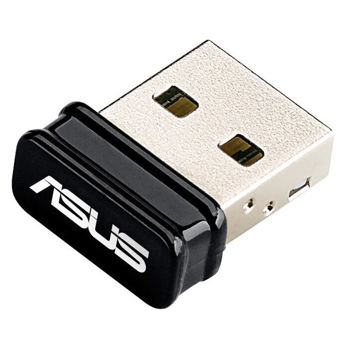 Wi-Fi USB адаптер ASUS USB-N10 NANO Wireless-N черный, 2.4 ГГц, 150 ...