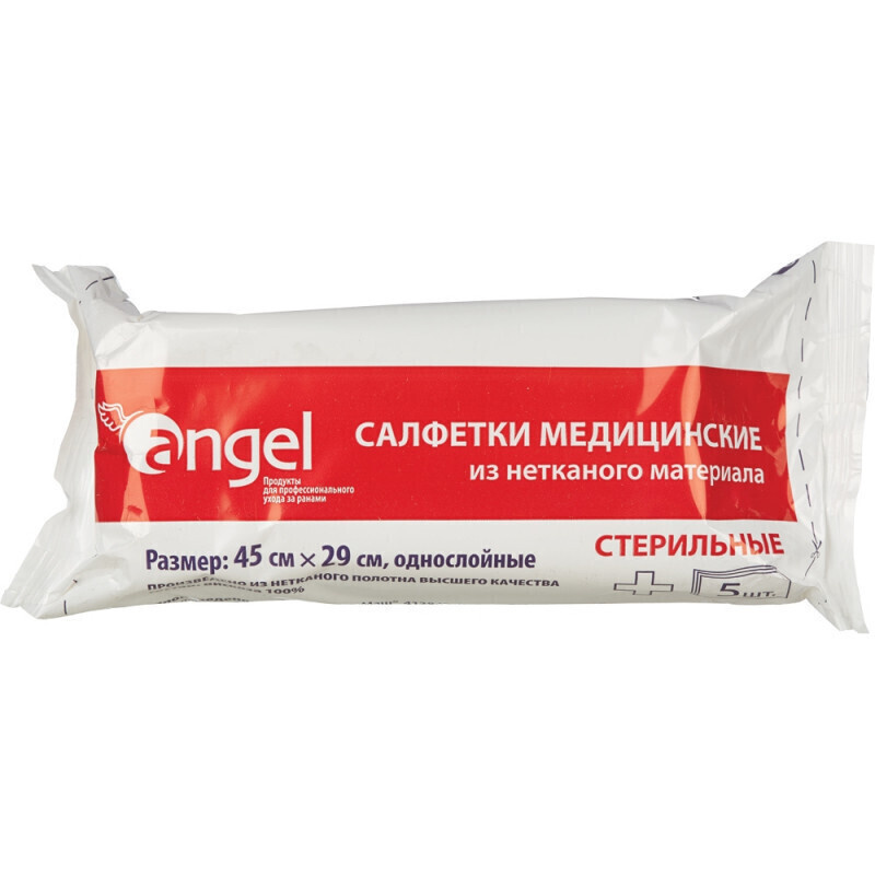 Салфетка нетканая стерильная Evers-Life, 45х29 см, 1 слой, 5 шт./уп ...