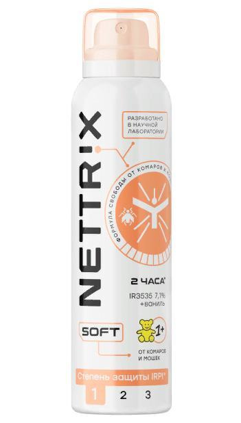 NETTRIX Soft Аэрозоль от комаров 100мл ТЭ - купить с доставкой по выгодным ценам в интернет ...
