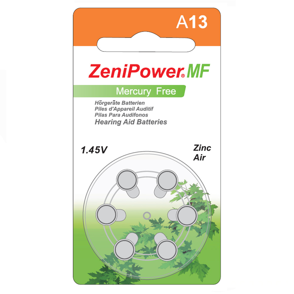 Батарейки ZeniPower Hearing Aid Batteries ZA13 (AC13,DA13,PR48,PR13 ...