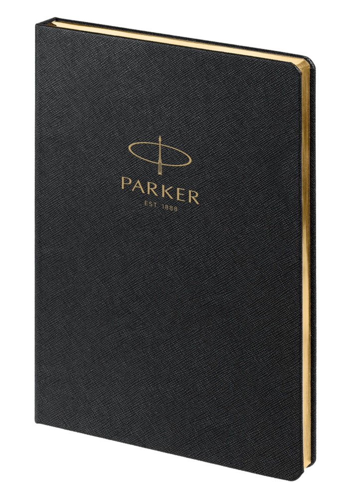 Ежедневник недатированный, черный c нанесением Logo Parker купить на ...