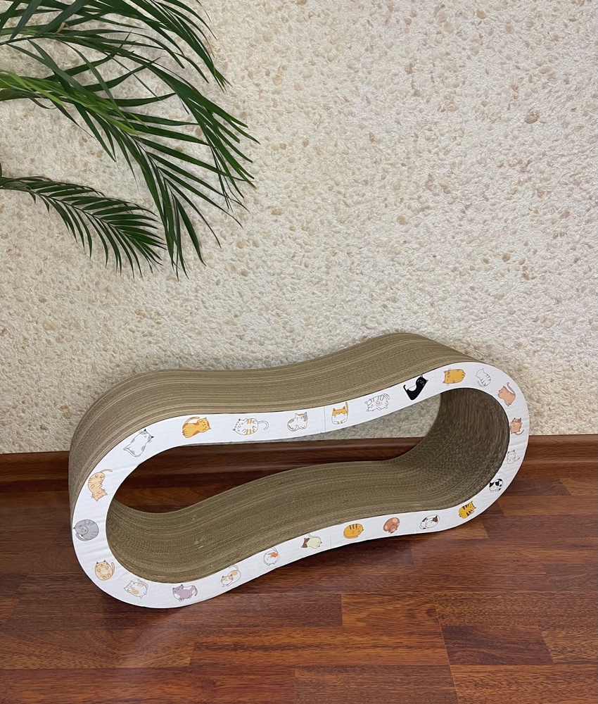 Картонная когтеточка лежанка для кошек - купить с доставкой по выгодным ...