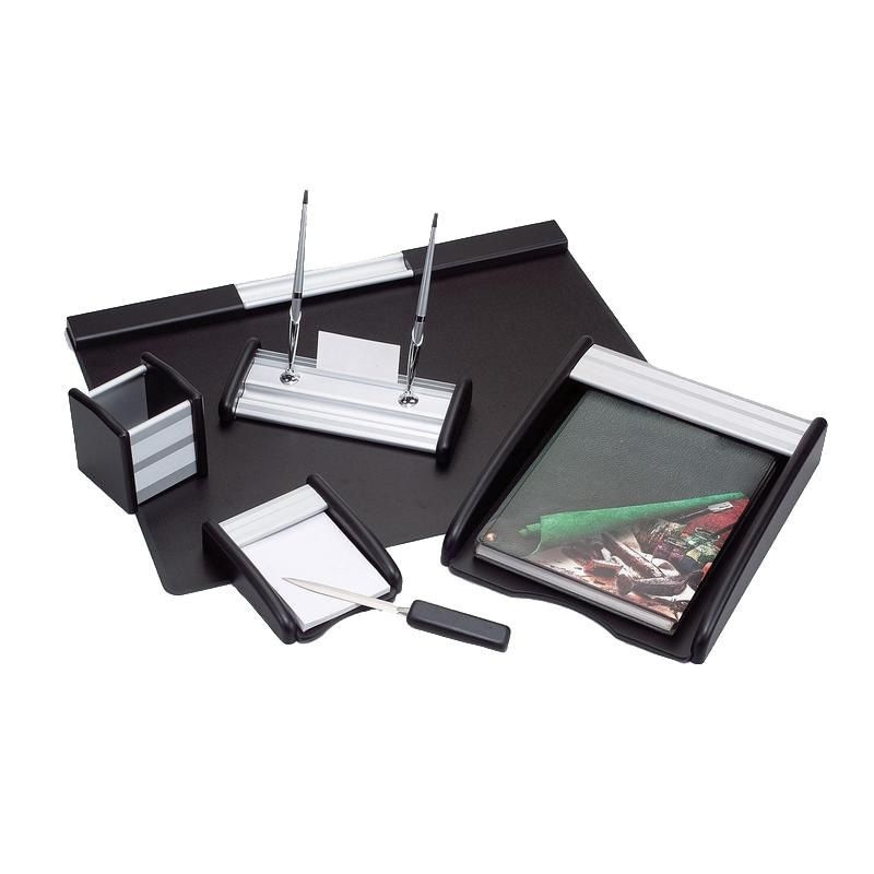 Настольный подарочный набор руководителя из 6 предметов, цвет черное ...