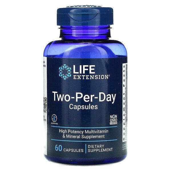 Life Extension, Two-Per-Day Multivitamin 60 капсул купить на OZON по ...