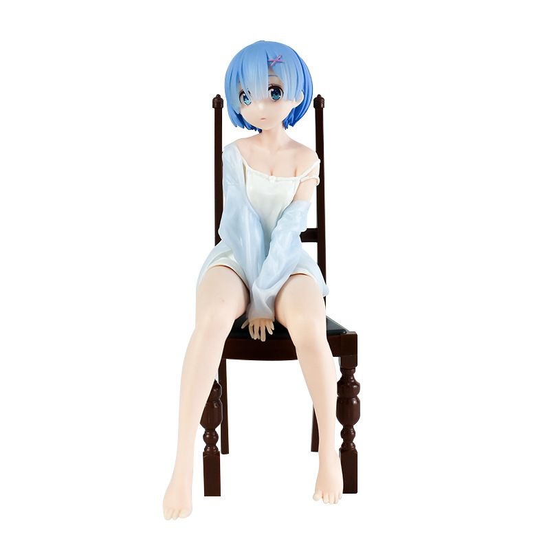 Фигурка Рем сидит на стуле, 18 см / Аниме Re:Zero. Жизнь с нуля в ...