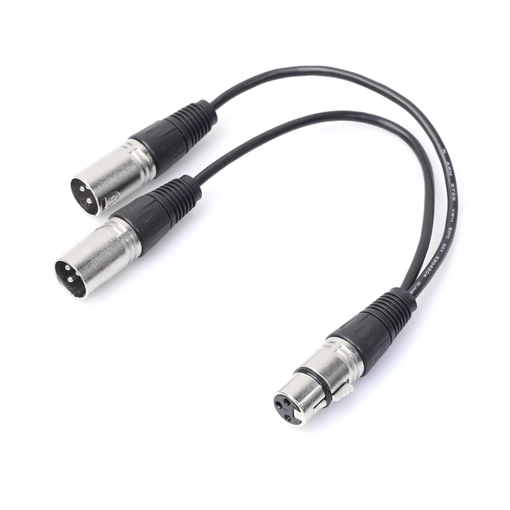 30 см 3 контактный Xlr 1 гнездо на 2 штекера аудио удлинительный кабель