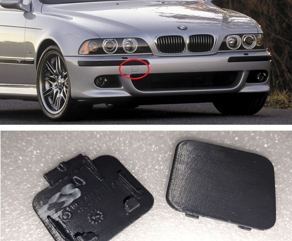 Заглушка буксировочного крюка для bmw e39 М-бампер. Крышка для бампера бмв е39 m-tech купить по ...