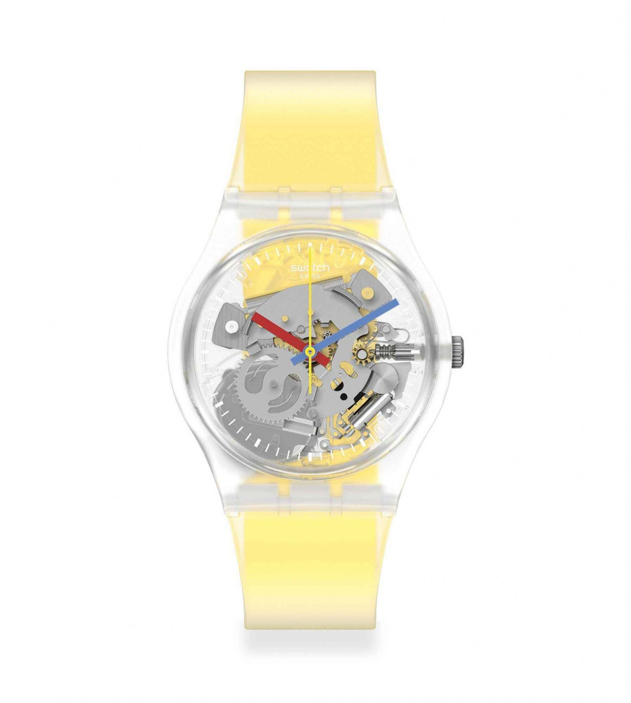Наручные часы Swatch CLEARLY YELLOW STRIPED купить на OZON по низкой ...