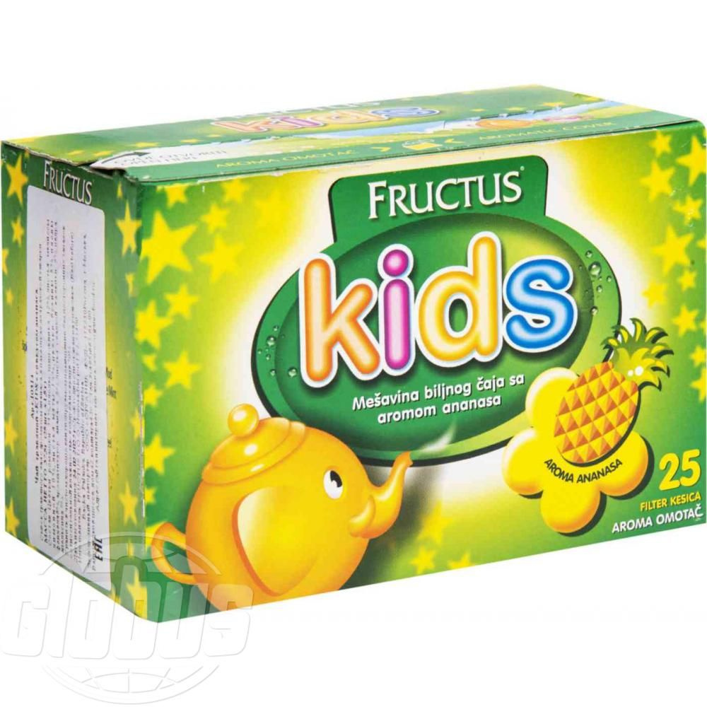 Чай травяной Fructus kids со вкусом ананаса 1,5 г, 25 пакетиков - купить с доставкой по выгодным ...