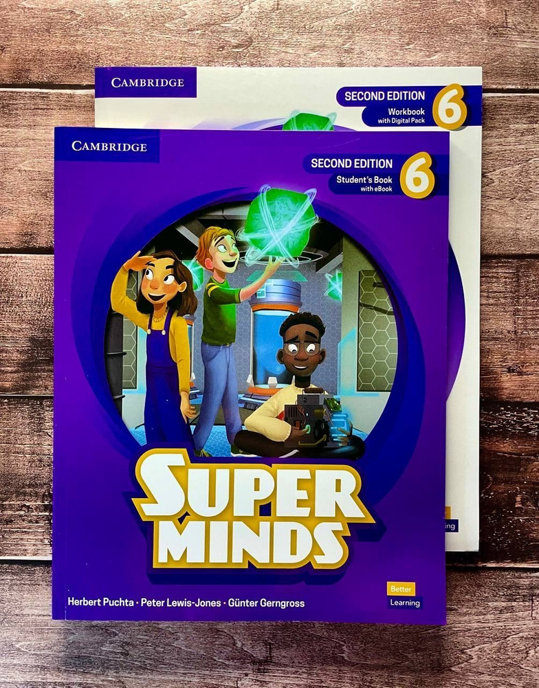 Super Minds 6 Second Edition Полный комплект учебник рабочая тетрадь