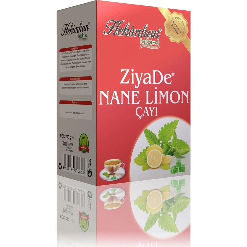 HEKIMHAN BITKISEL Мятно-лимонный чай 170 гр (NANE LIMON CAYI 1/24 ...