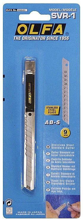OLFA 9 мм, с выдвижным лезвием, нож (OL-SVR-1) - купить по доступной цене в интернет-магазине ...