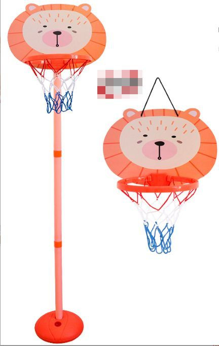 Баскетбольное кольцо детское на стойке, "Лев", мяч, насос, набор ...