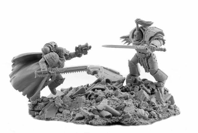 Warhammer 40000 Chaos Space Marines Abaddon and Loken (Набор 2 миниатюр ...