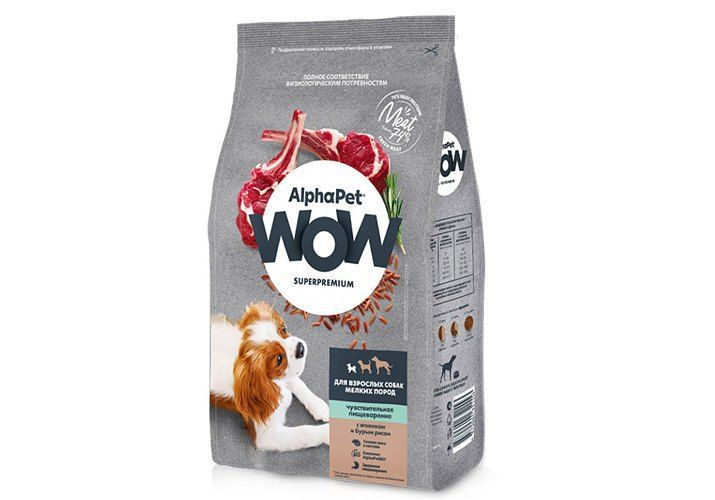 AlphaPet Wow Superpremium Sensitive / Сухой корм АльфаПет для собак Мелких пород с ...