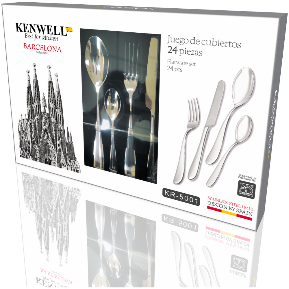 Набор столовых приборов 24 предмета KENWELL KR-5001 - купить с ...
