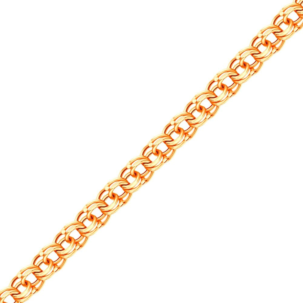 585GOLD Браслет Золото красное 585 пробы, плетение Бисмарк - купить с ...