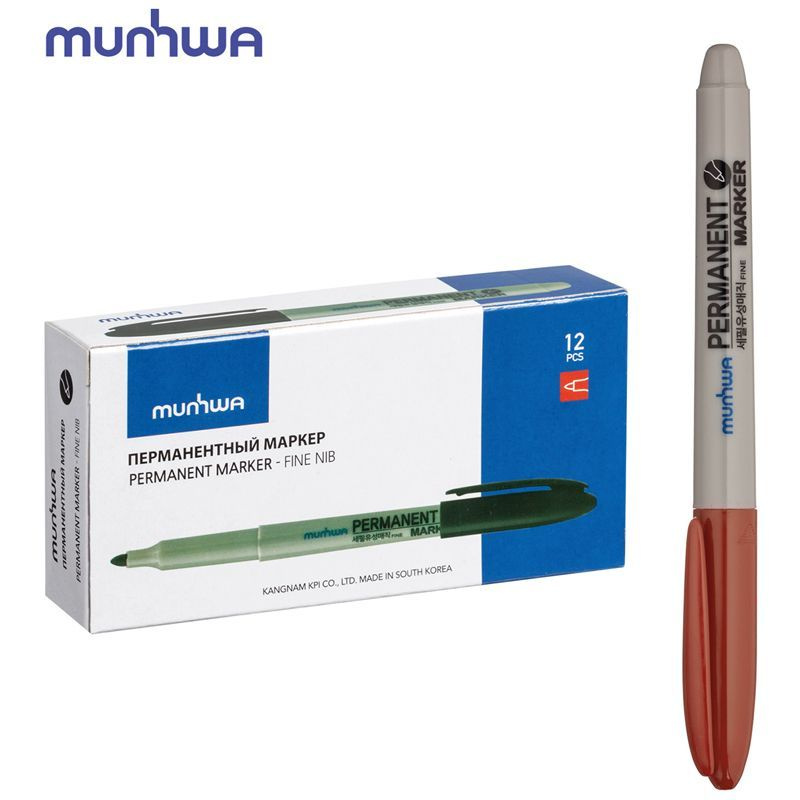 MunHwa Маркер Спиртовой, толщина: 1.5 мм, 12 шт.Промышленный купить на OZON по низкой цене ...