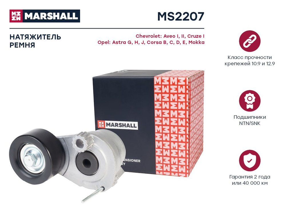 Натяжитель ремня для Chevrolet Aveo I, II 03- Chevrolet Cruze I 09 ...