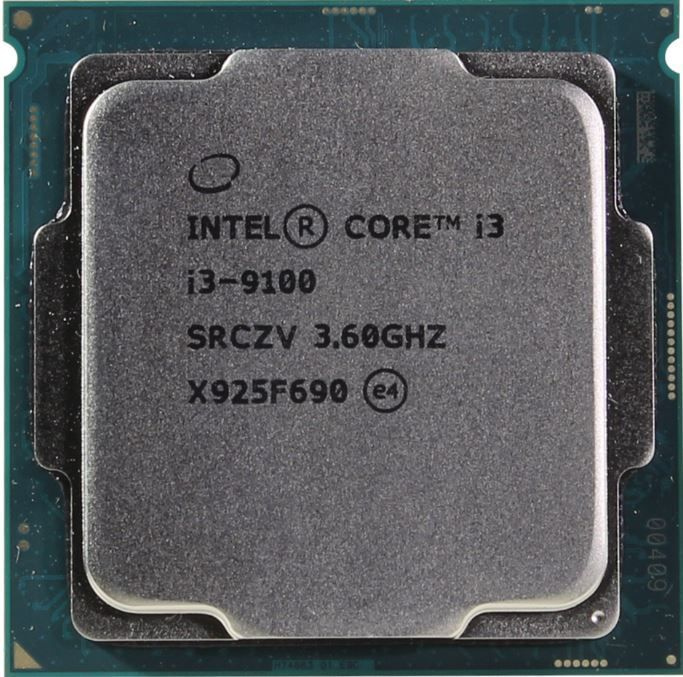 Процессор Intel i3-9100 Core i3 9-го поколения, OEM (без кулера), 4 яд ...