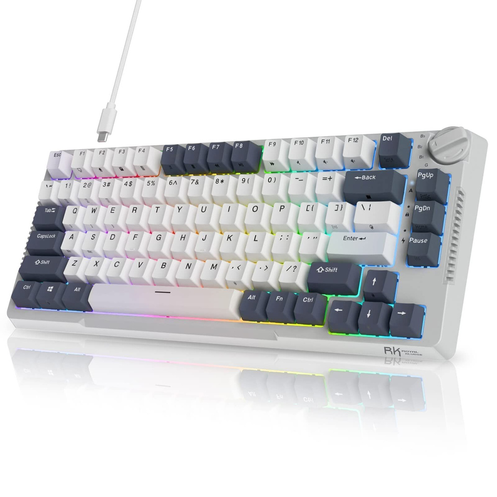 Royal Kludge Игровая клавиатура беспроводная RK H81, (RK Blue), Русская ...