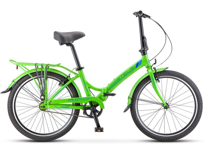 Складной велосипед Stels Pilot 760 24 V020, год 2023, цвет Зеленый ...