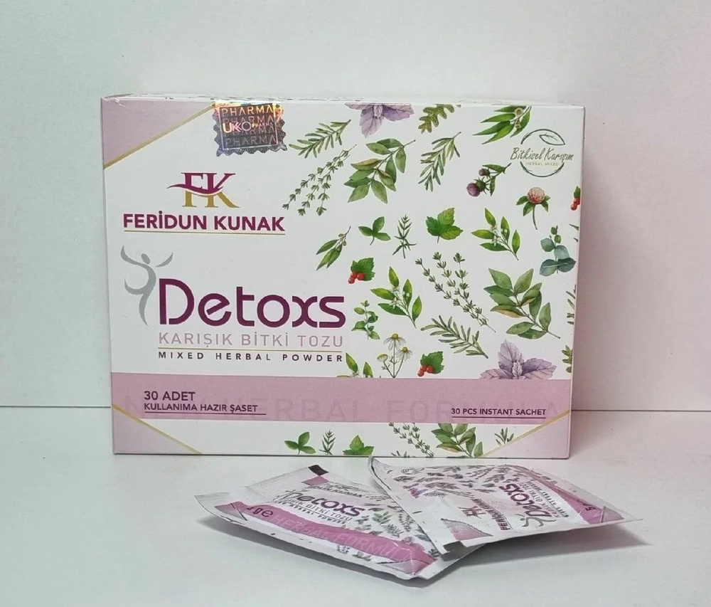 Детокс травяной чай для похудения Detoxs Feridun Kunak, 30 пак ...
