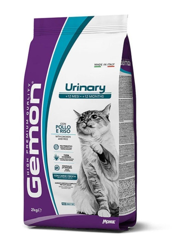Gemon Cat Urinary Корм сухой для кошек при МКБ, 2кг - купить с ...