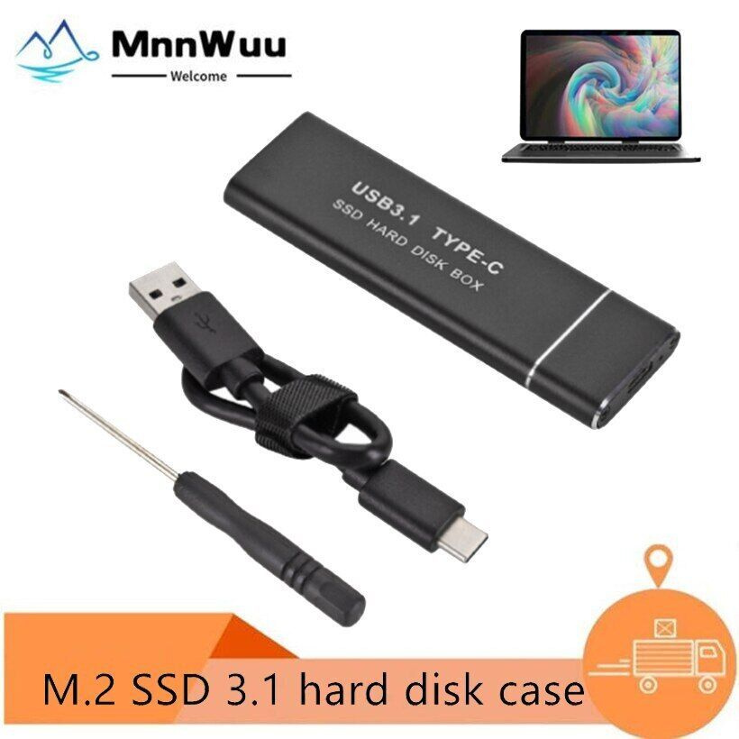 Адаптер жесткого диска USB 3.1 Type-C к M.2 SSD Внешний корпус для SSD ...