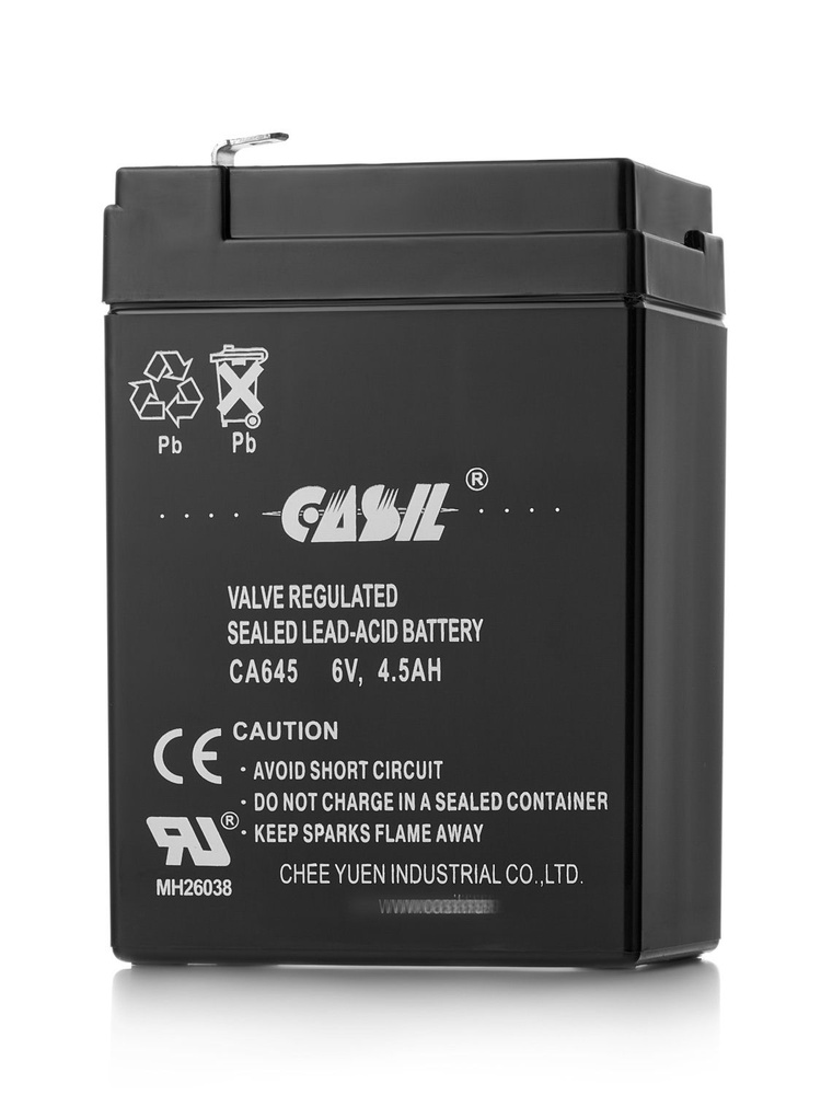 Аккумулятор Casil CA645 (6В, 4.5Ач) для детского электромобиля, ИБП ...