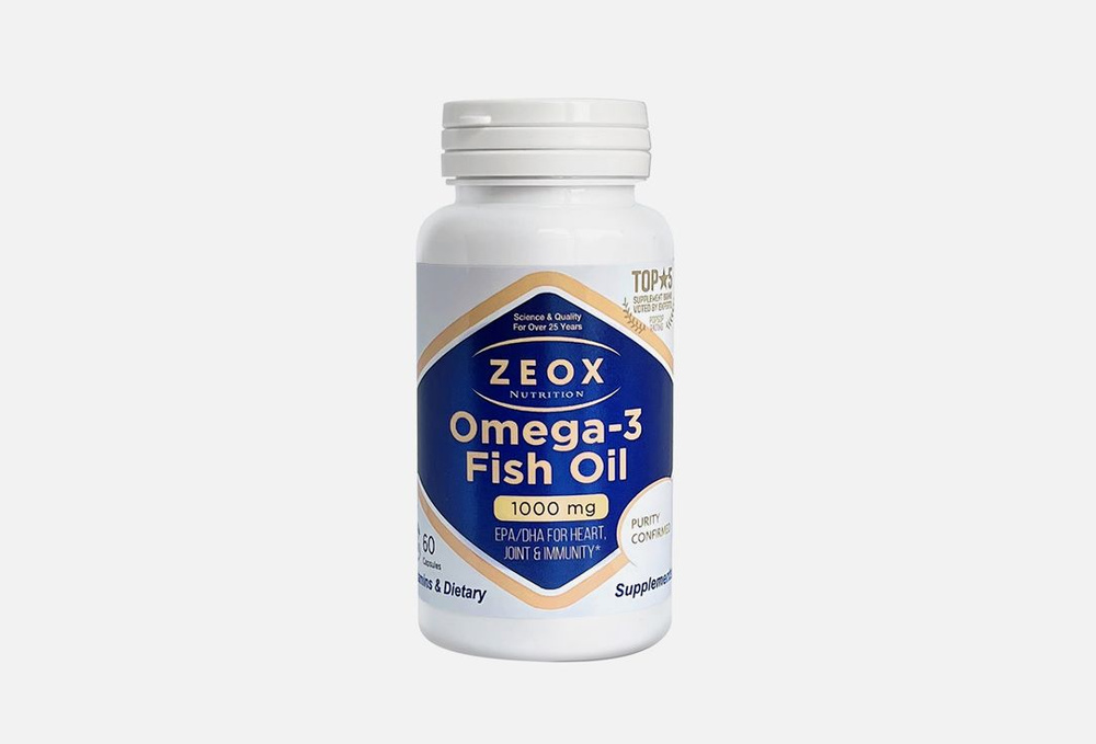 Биологически активная добавка Zeox Nutrition Omega-3 Fish Oil, 60 мл ...