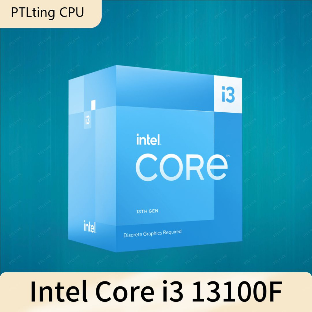 Процессор Intel Core i3 13-го поколения, BOX (с кулером), 4 яд., 3.4 ...