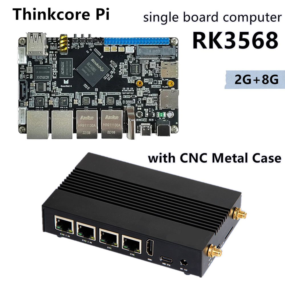 Thinkcore Pi TP2N 2G8G Ram Rockchip RK3568 Микрокомпьютер мини ...