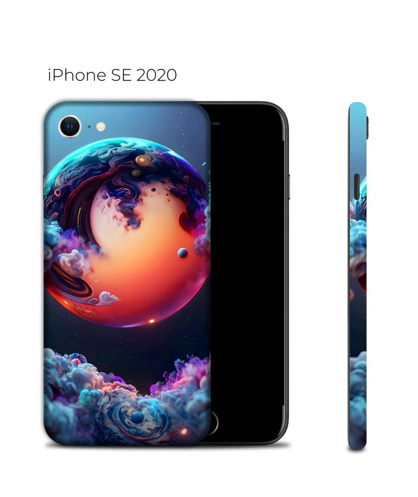 Чехол-наклейка с защитой на камеру на iPhone SE 2020 - купить с ...