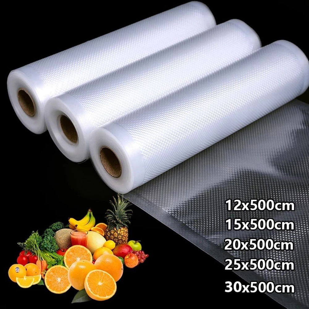 Пакеты для вакууматора рифленые в рулоне 12, 15, 20, 25, 30 * 500, 5 ...