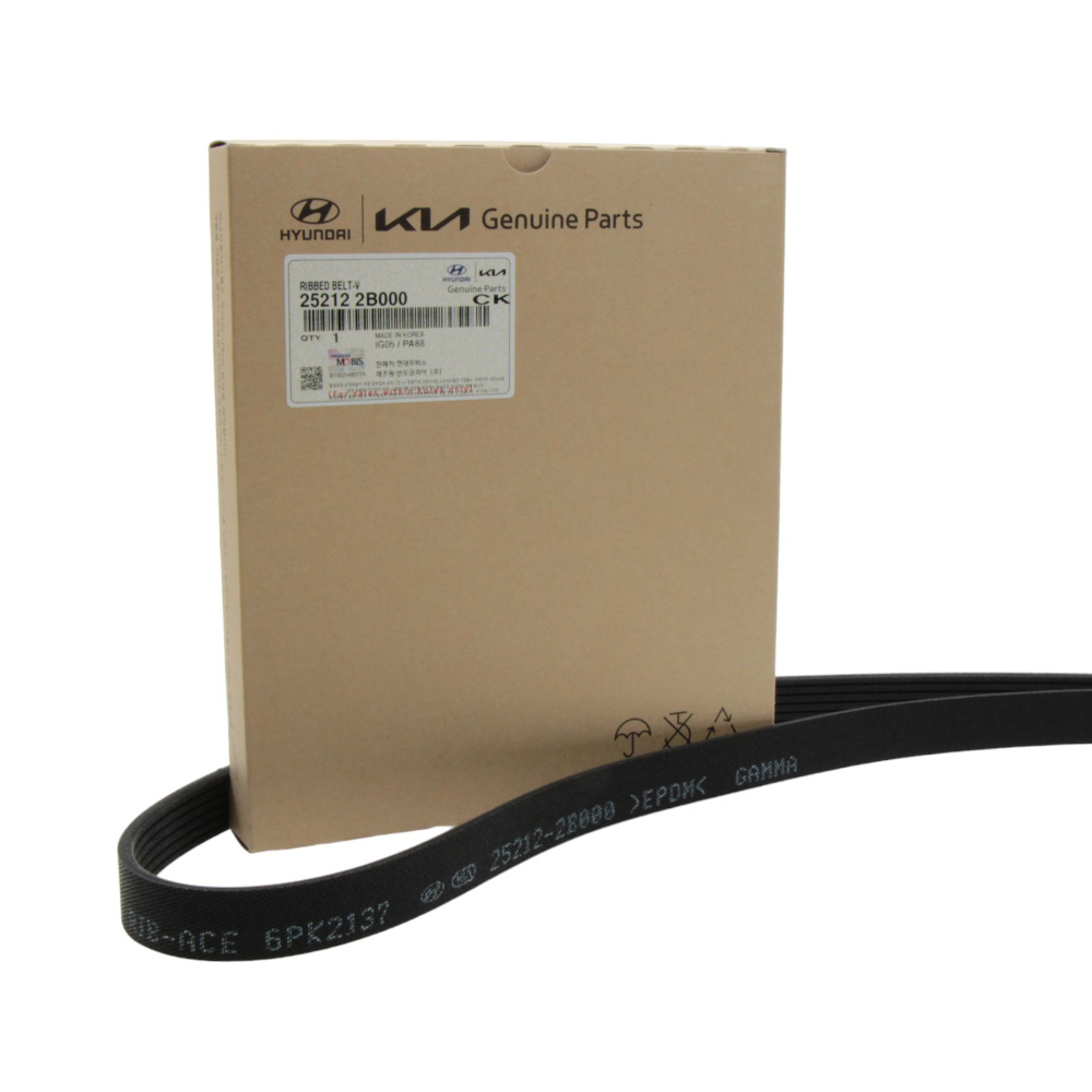 Ремень приводной 1.4/1.6 (с кондиционером) Solaris/Rio/Creta/Soul ...